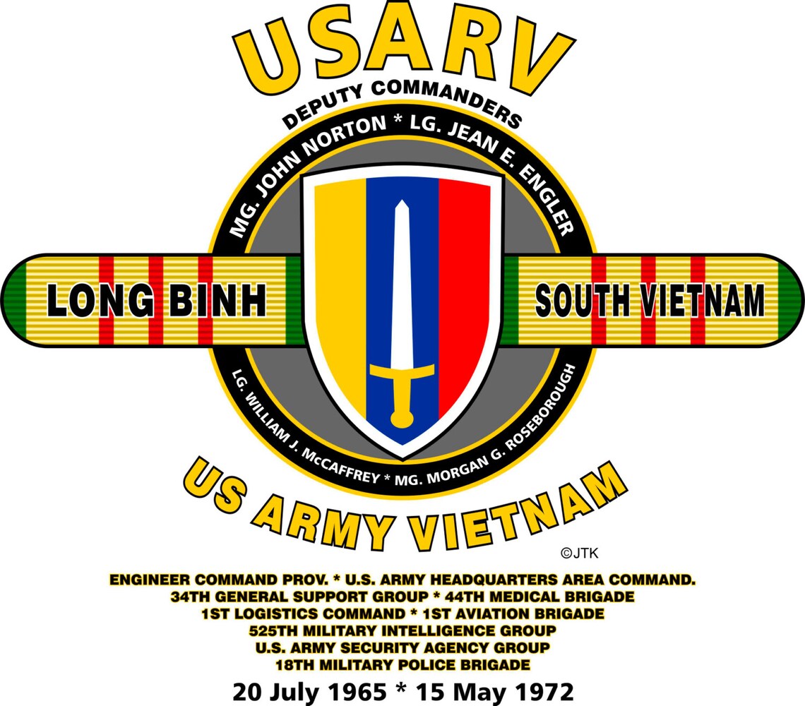 United States Army Vietnam Emblem Usarv Long - Etsy