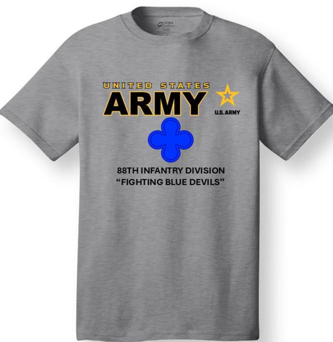88th Infantry Division* FIGHTING BLUE DEVILS * Emblem* Shirt. These ...