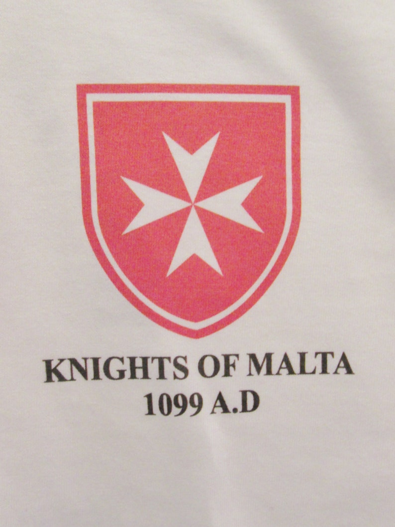 The Knights of Malta Roman Catholic Military Order Red Shield 2-sided ...