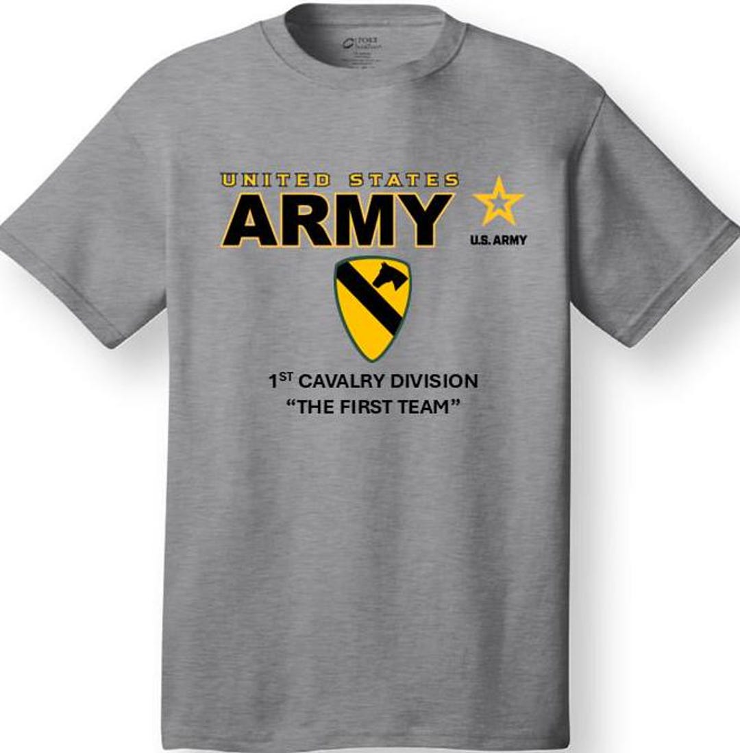 1st Cavalry Division*the First Team* Emblem* Shirt. These Shirt Are ...