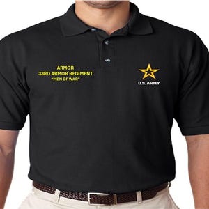 31st Armored Brigade* Dixie Brigade* Armor *embroidered Polo Shirt ...