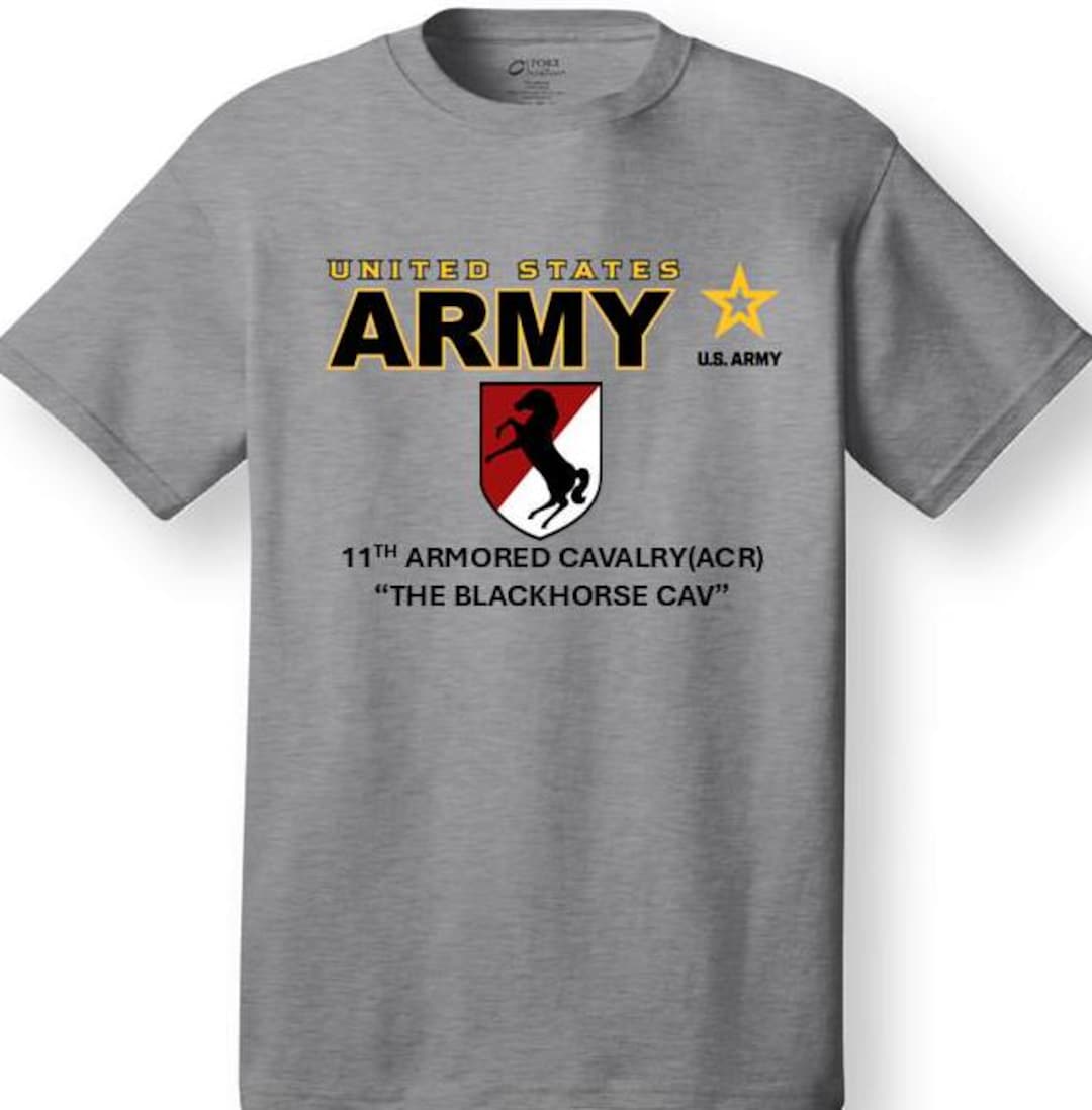 11th Armored Cavalry ACR* the Blackhorse Cav* Emblem* Shirt. These ...