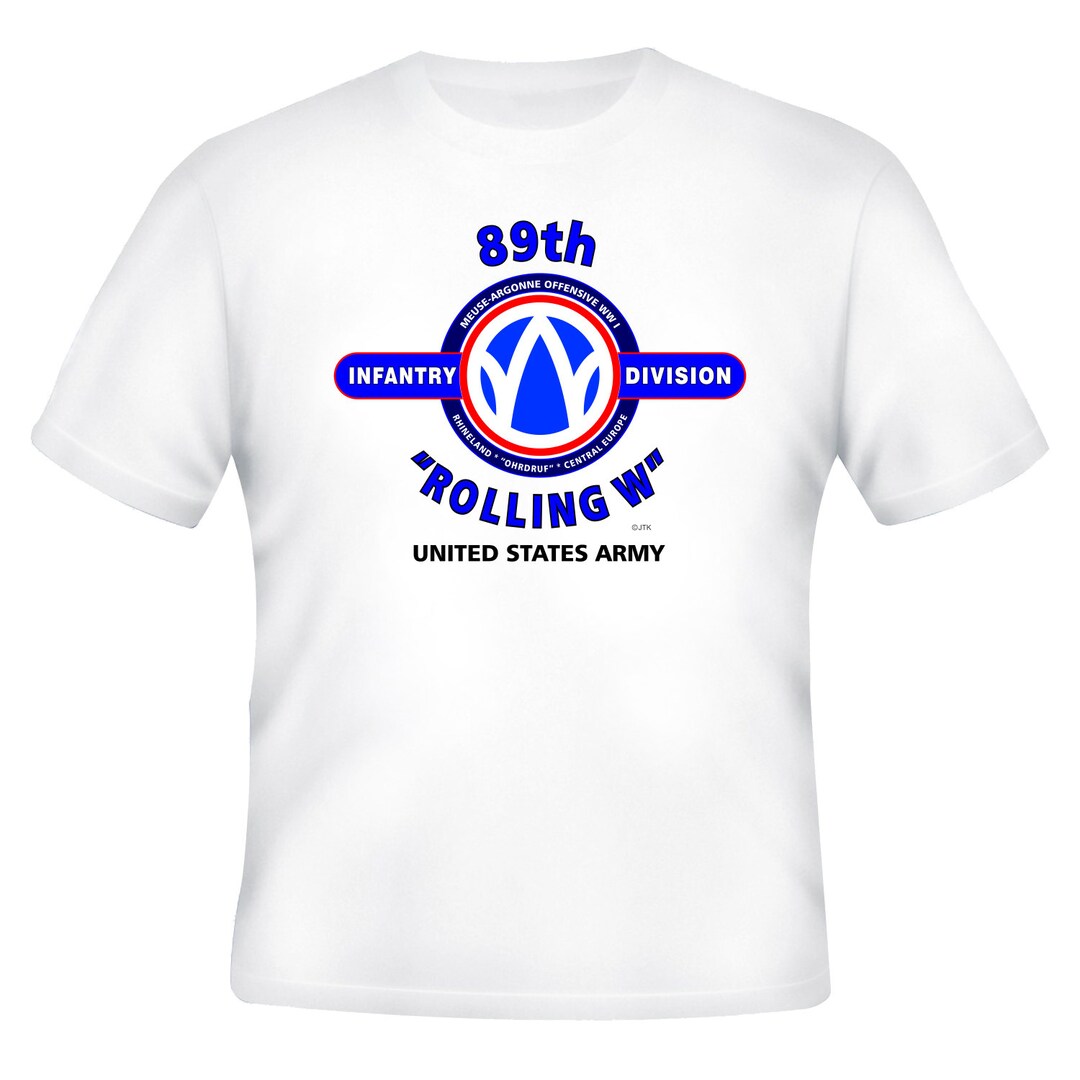 89th Infantry Division-rolling W Division-united States Army White ...