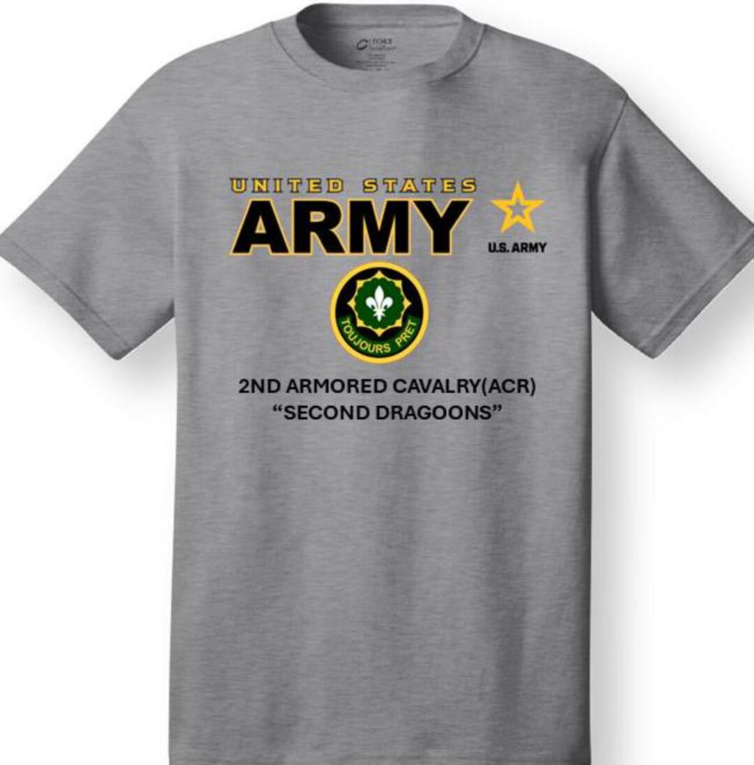 2nd Armored Cavalry (acr)*second Dragoons* Emblem* Shirt. These Shirt ...