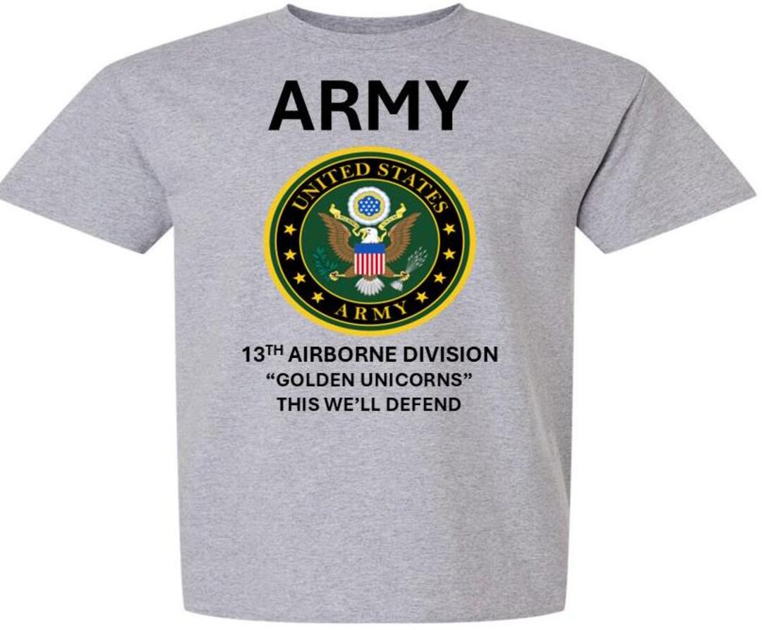 13TH Airborne Division * GOLDEN UNICORNS* This We'll Defend* Army Logo ...