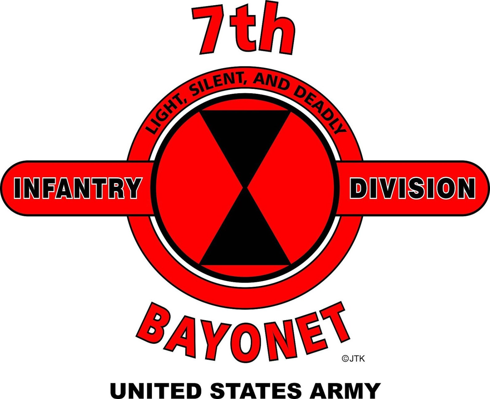 9th Infantry Division-old Reliables Division-united States Army White ...