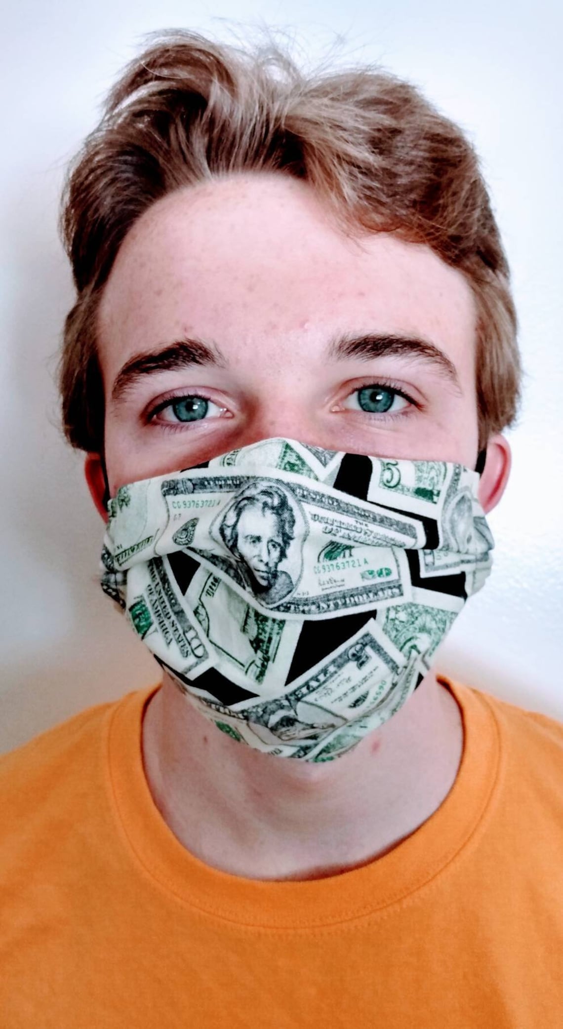 Money face mask paper money mask dollar bills mask PPE | Etsy