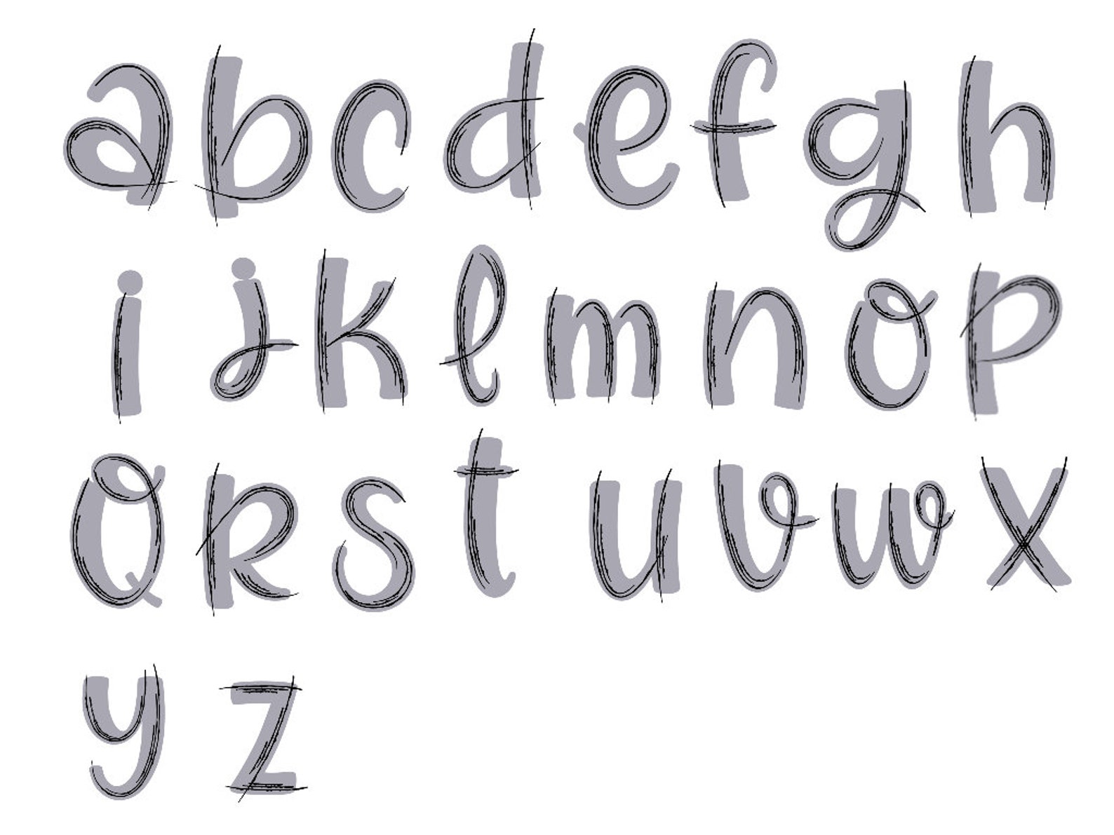 Scribble Letters,pastel Doodle Alphabet Set,doodle Sublimation,png Font ...