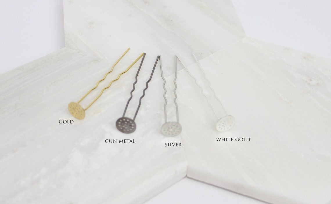 Ivory U Shape Pin Flower Wedding for Hair - Etsy