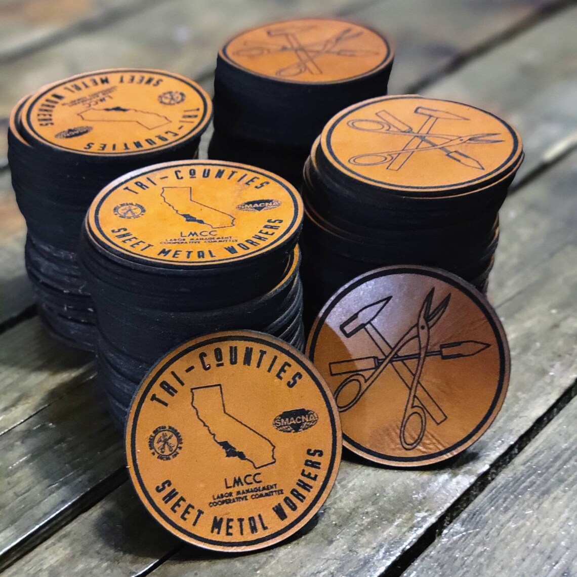 Custom Leather Patches Laser Engraved Genuine Leather | Etsy