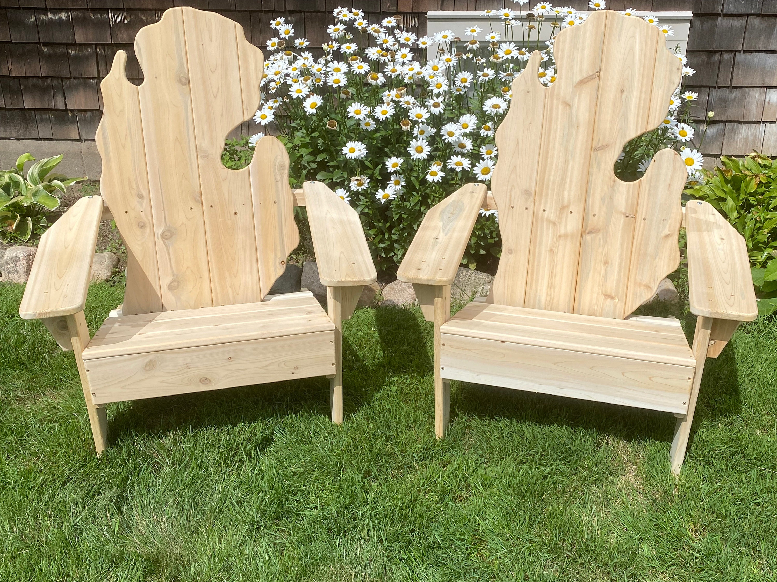 Classic Michigan Adirondack Chairs (pair) - Etsy