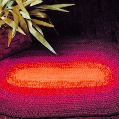 Oval Rug Crochet Pattern - Etsy