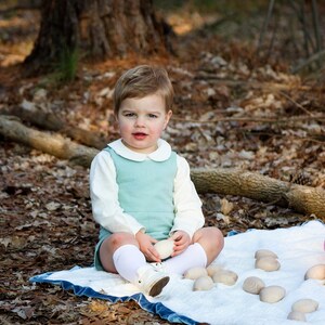 Little Boys Mint Blue Vintage Style Outfit, Toddler Boys Wedding Outfit ...