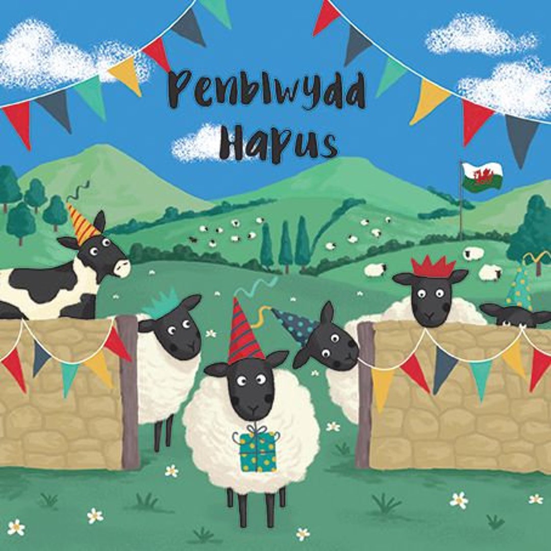 Penblwydd Hapus - Etsy UK