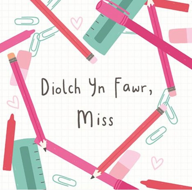 Diolch Yn Fawr Miss - Etsy