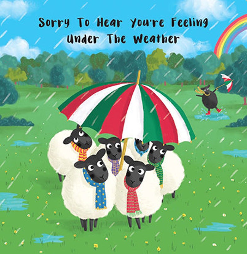 Sorry to Hear You're Feeling Under the Weather (the Woolies) - Etsy