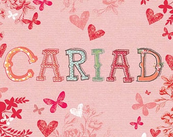 Cariad Card - Etsy