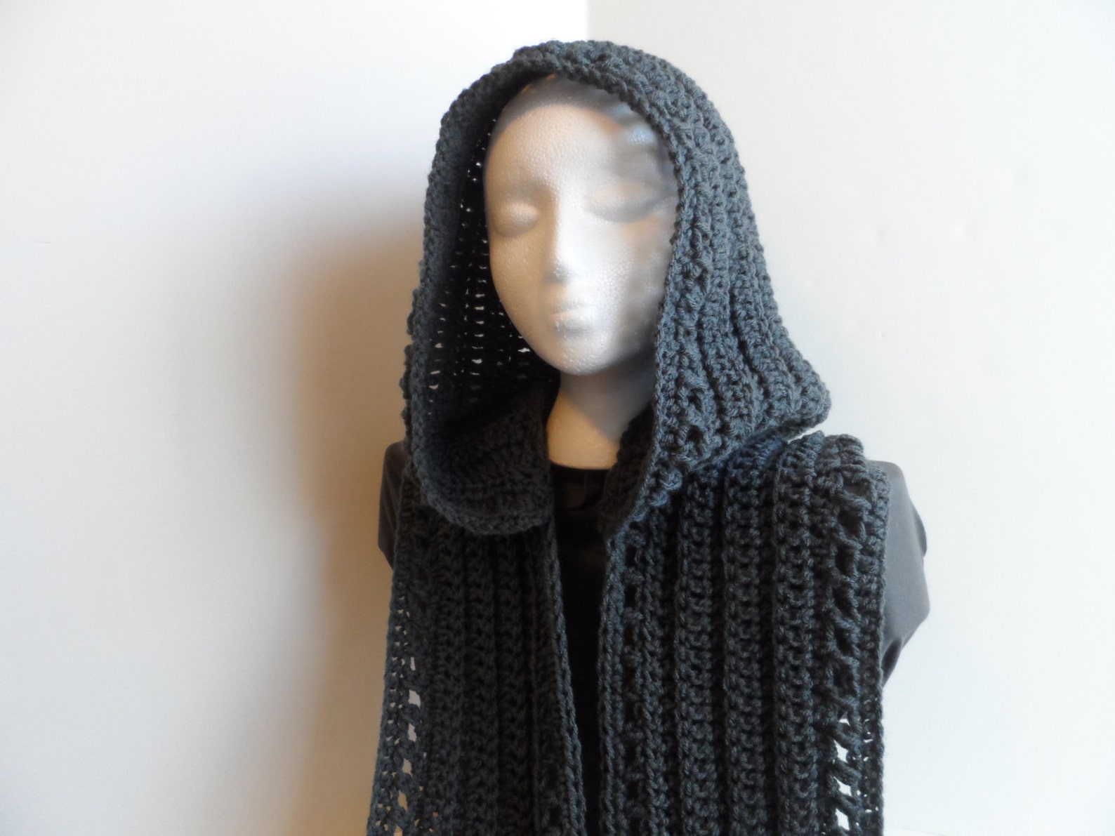Crochet Hooded Scarf Pattern: Scoodie, Easy PDF (adult Size) for a ...