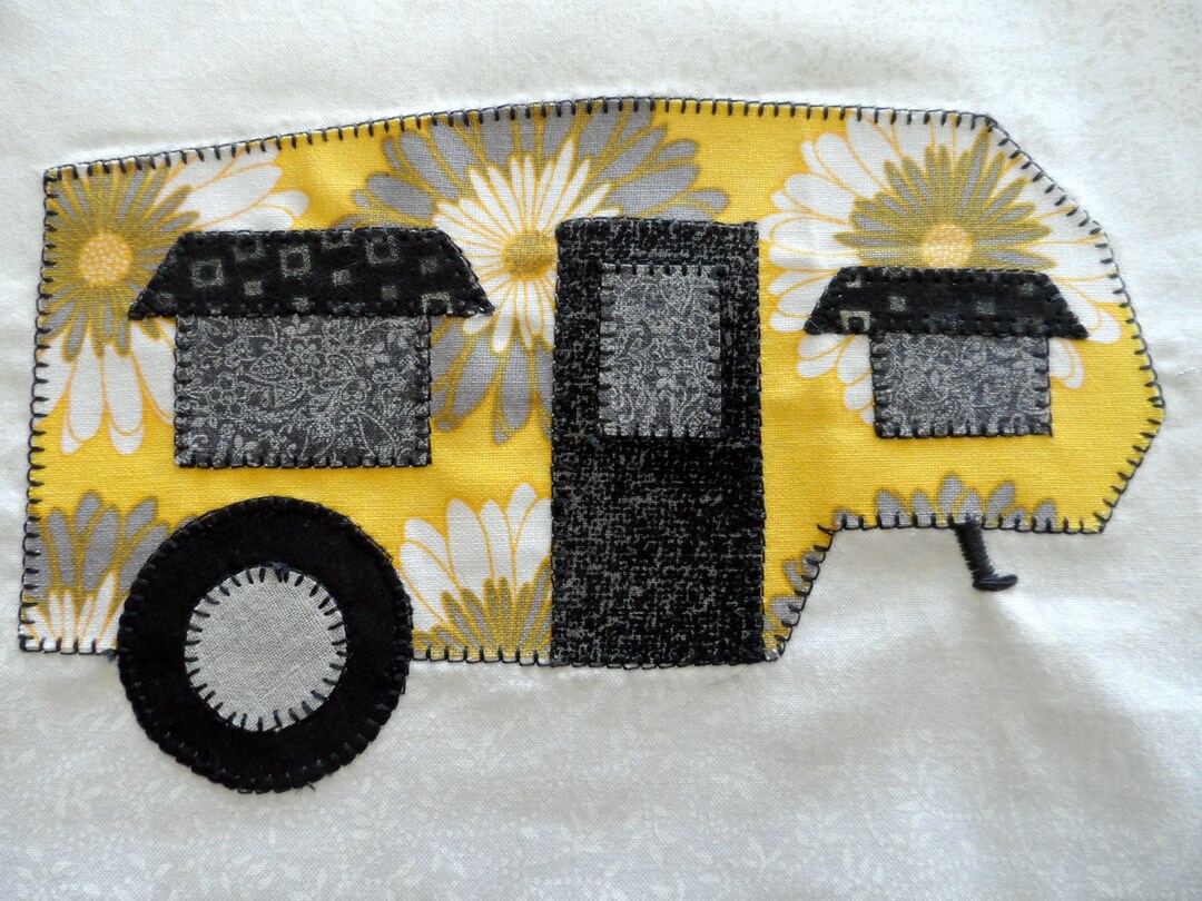 EASY RV Applique 5th Wheel Camper Trailer Pattern, Digital Download PDF ...