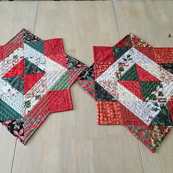 Christmas Table Toppers Quilted - Etsy