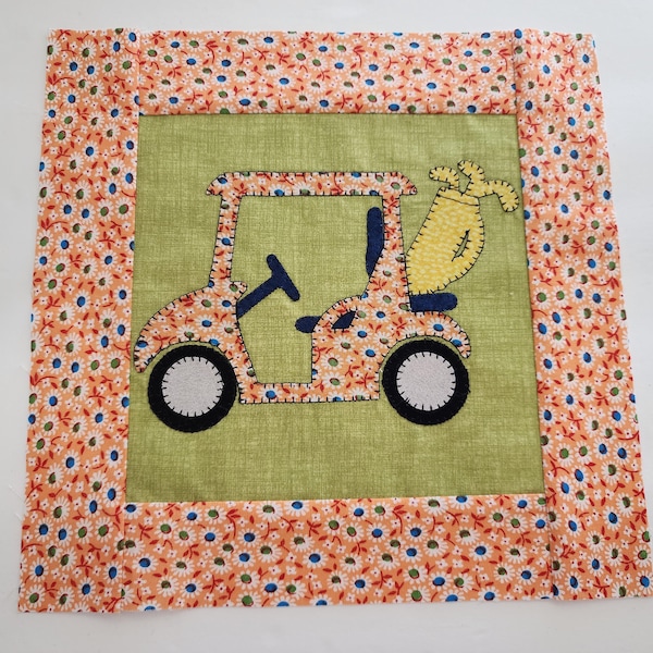 Golf Cart Applique - Etsy