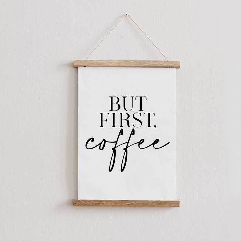But First Coffee Print Kitchen Prints Kitchen Wall Art | Etsy UK