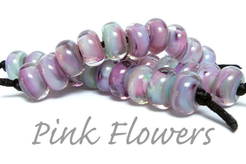 0301 - Pink Floral - Glass Frit Blend - K1 - COE 92-96 (can Be Used on ...