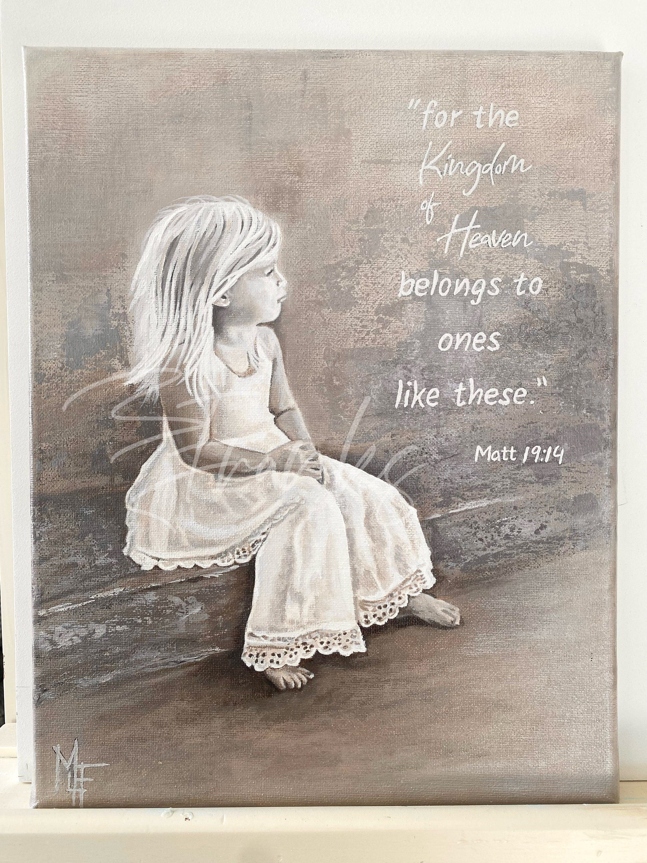 Original Art/child-like Faith/acrylic Art/christian Art - Etsy