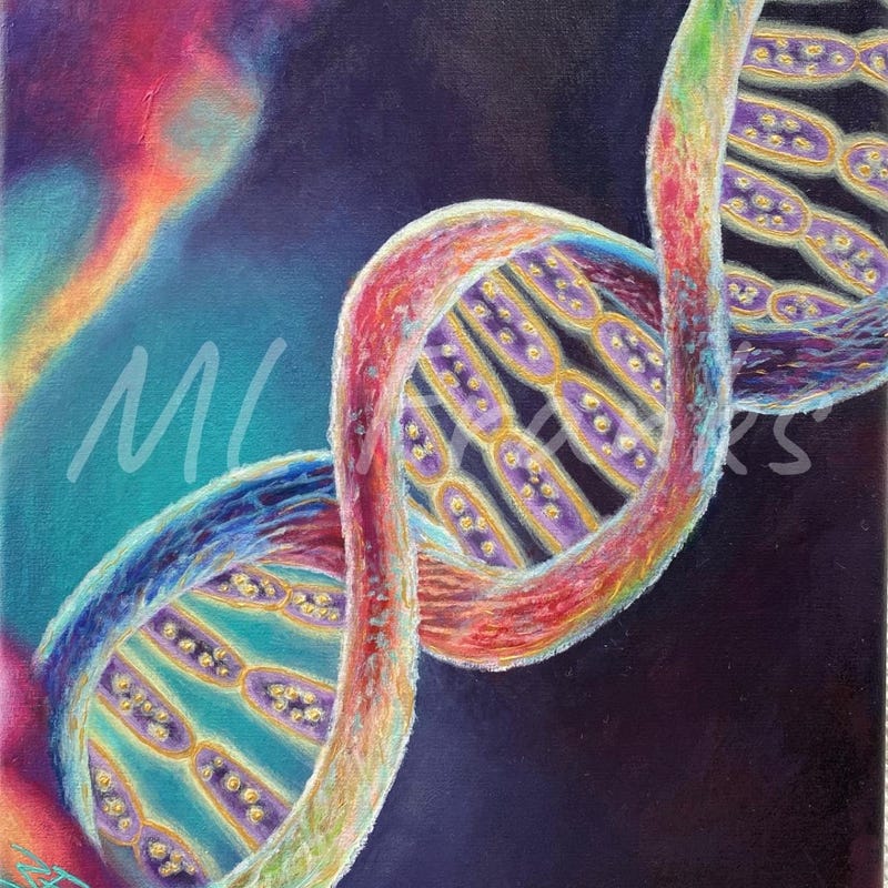 Dna Painting - Etsy