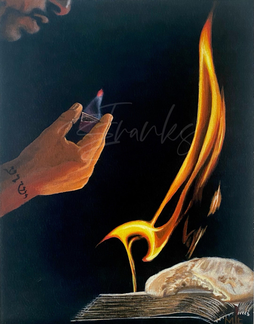 Prints of Original Acrylic Art/prophetic Artwork/“power of Communion ...