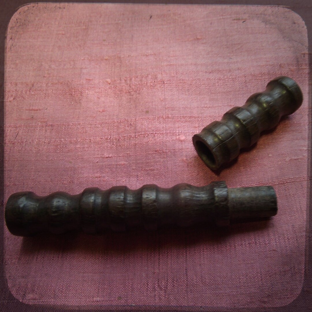 Antique French Purple Wood Needle Box - Vintage Ornate Needle Case ...