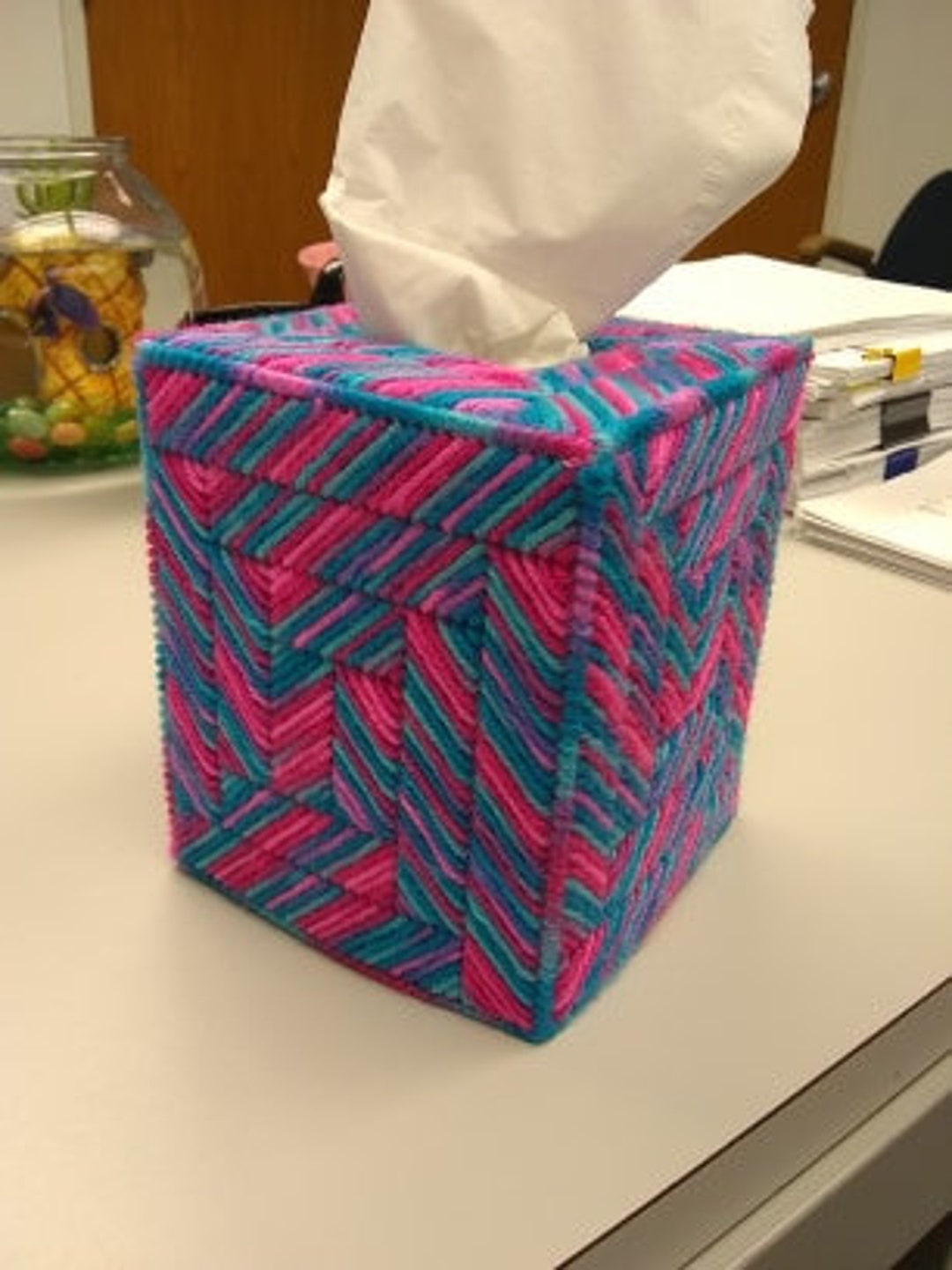 30+ Colors ~tissue Box~you Pick Color/design~plastic Canvas - Etsy