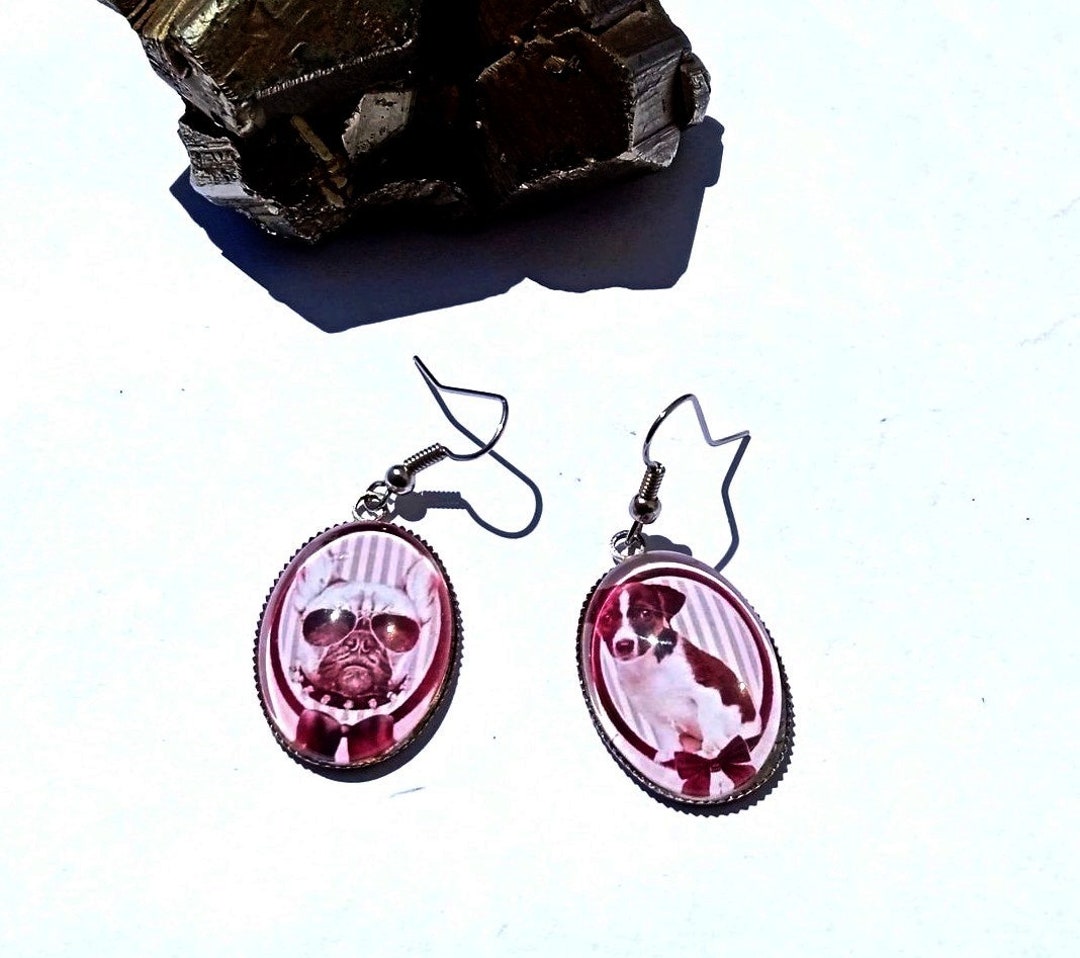 Goldilocks, "dogs Class" Silver Plated Copper Sleeper, Glass Cabochons ...