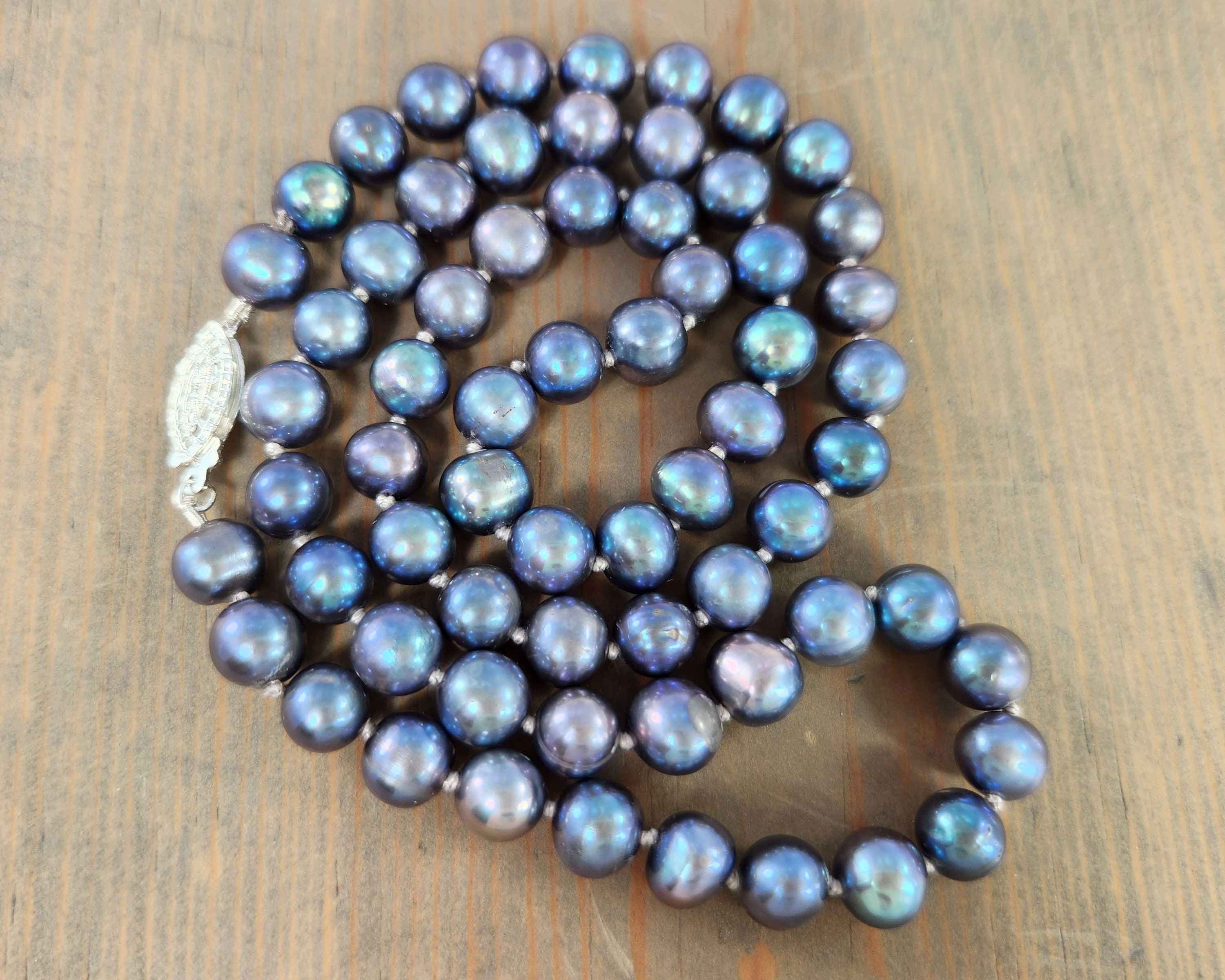 Natural Blue Pearl Jewelry
