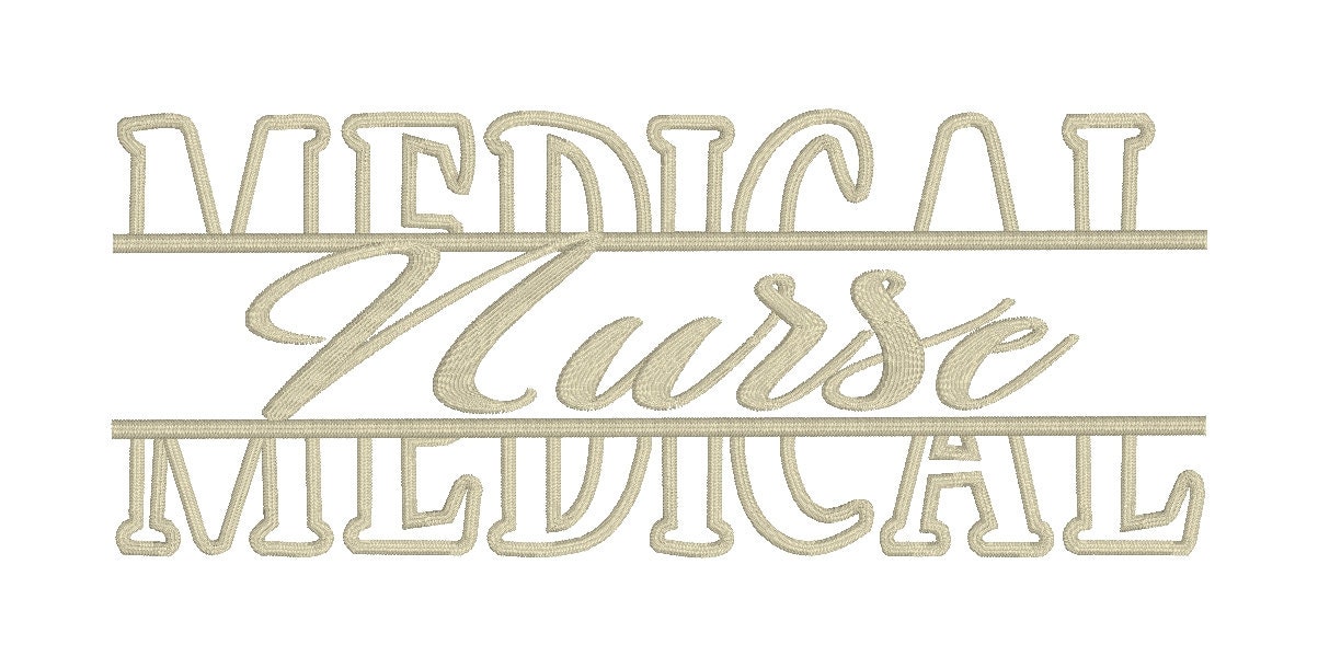 Nurse Embroidery Design: Medical Theme (instant Download) - Etsy