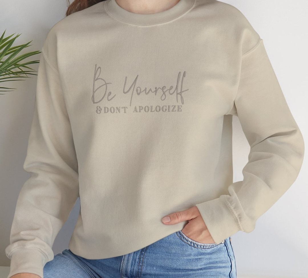 Be Yourself Embroidery Design: Inspirational Quote (digital File) - Etsy