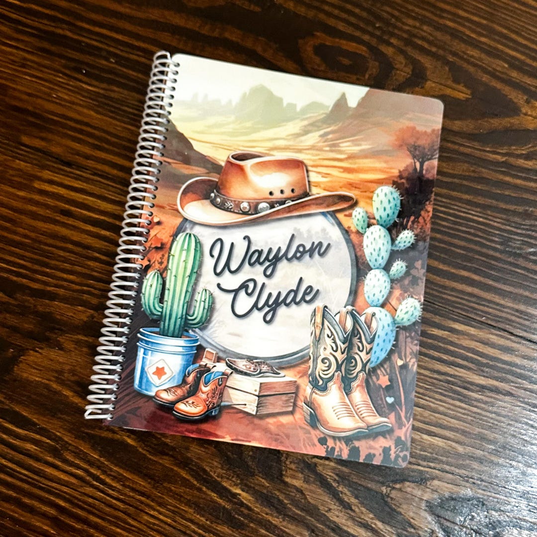 Handcrafted Baby Book | Boy's Baby Book | WESTERN COWBOY - Etsy