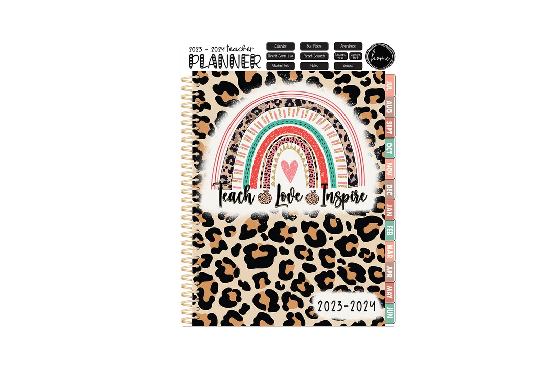 2023/2024 Digital Teacher Planner Pages Goodnotes Leopard - Etsy