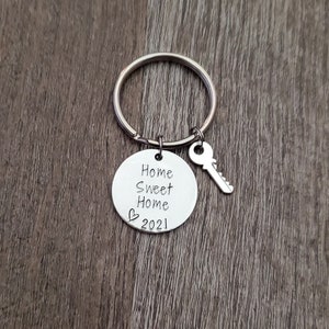 New Home Key Chains Settlement Gifts Real Estate New | Etsy