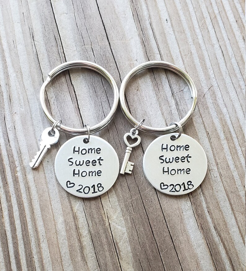 New Home Key Chains Settlement Gifts Real Estate New | Etsy