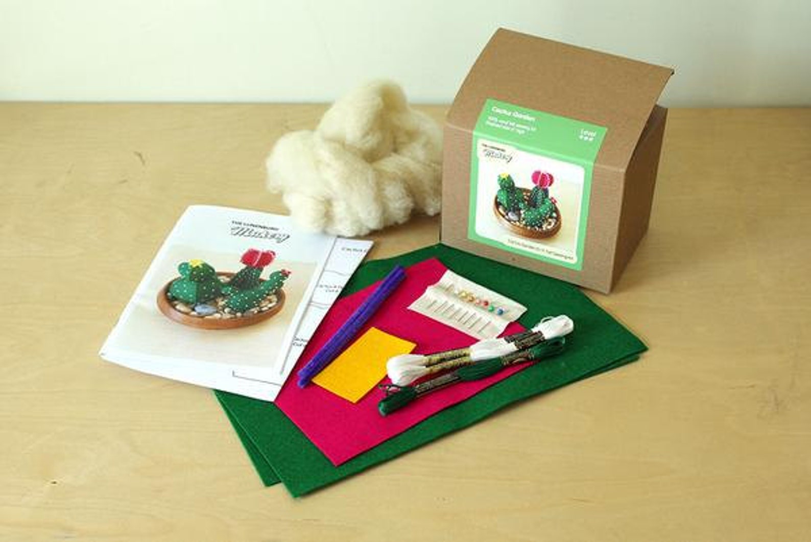 Cactus Garden Felt Hand Sewing Kit - Etsy