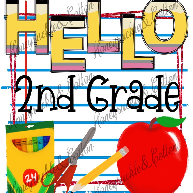 Hello 2nd Grade - Etsy
