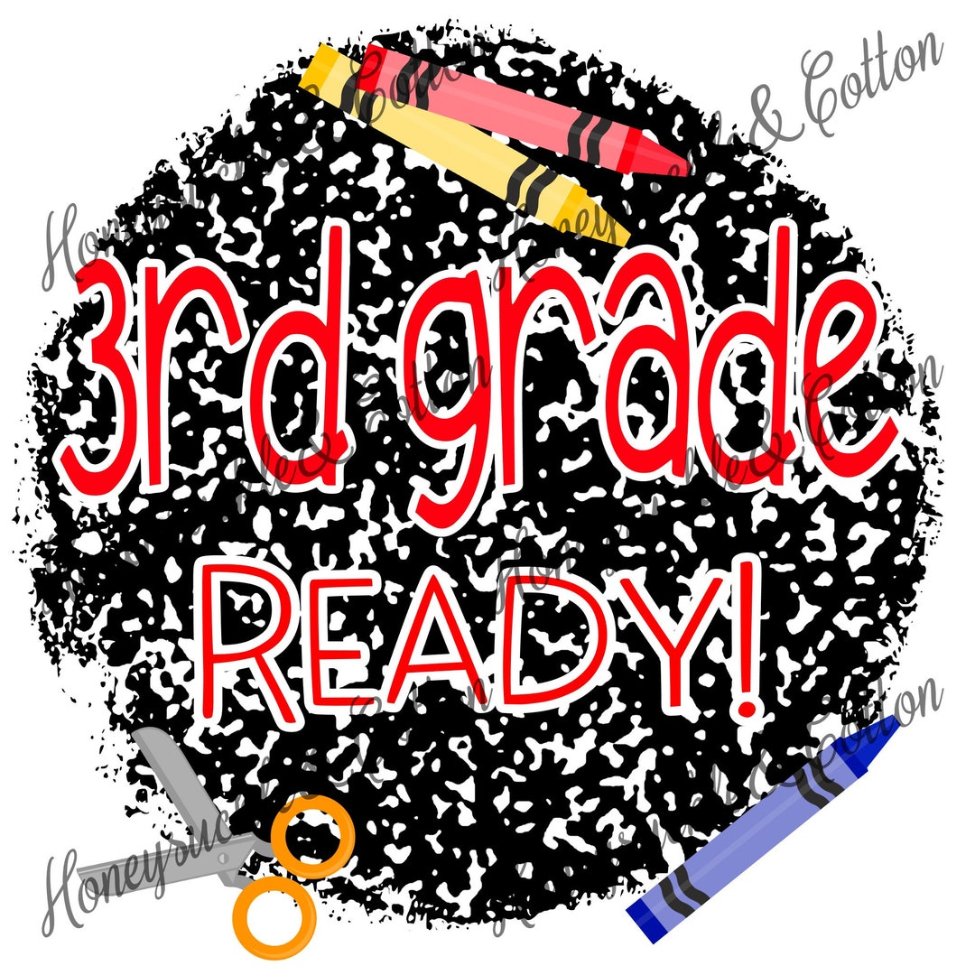 3rd Grade Ready, Back to School PNG - Etsy