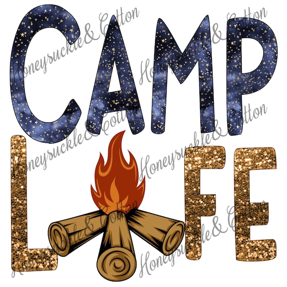 Camp Life Camping PNG - Etsy