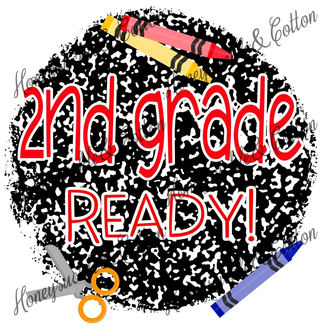 2nd Grade Ready, Back to School PNG - Etsy
