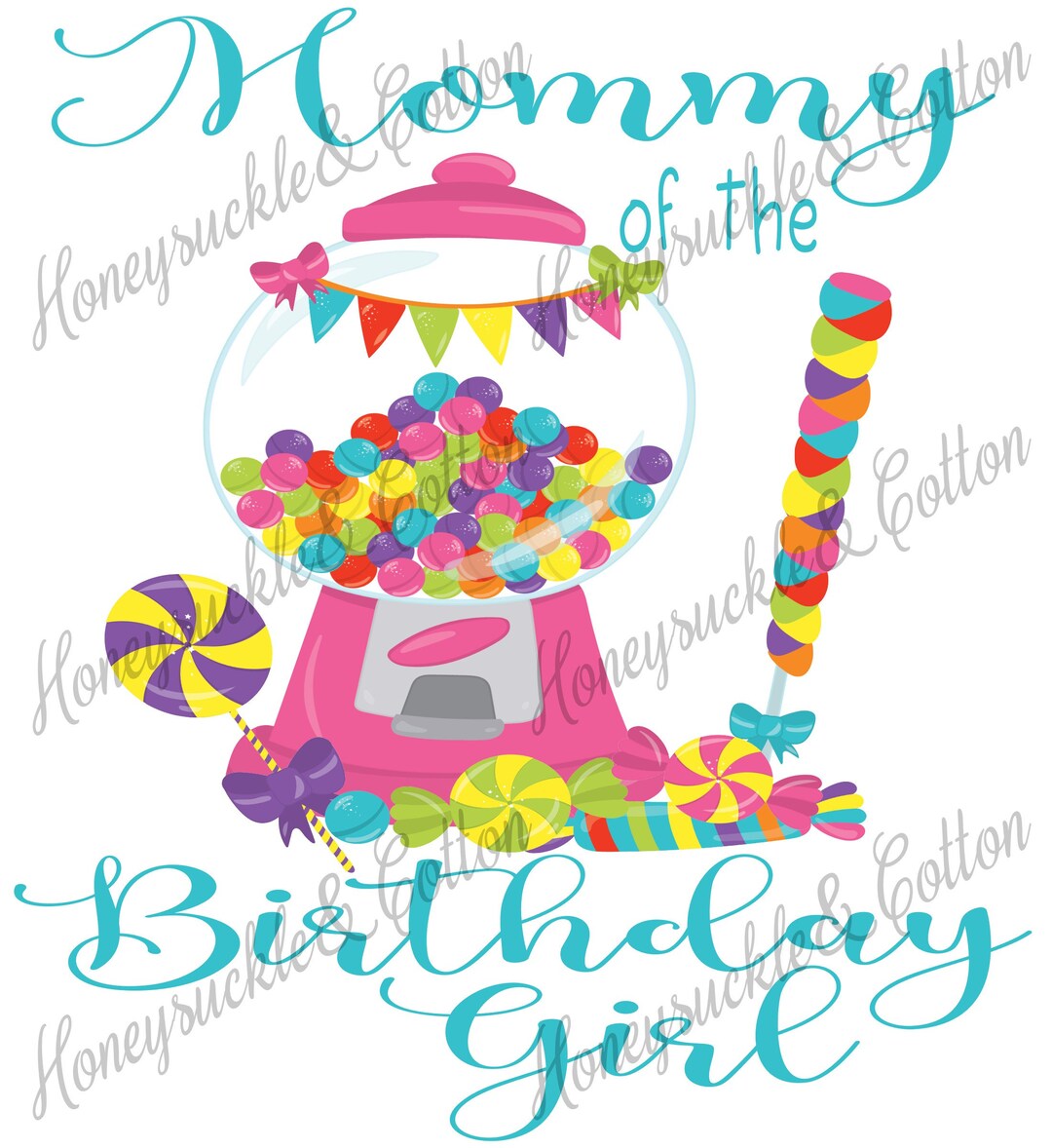 Mommy of the Birthday Girl, Sweet to Be, Candy Birthday PNG - Etsy