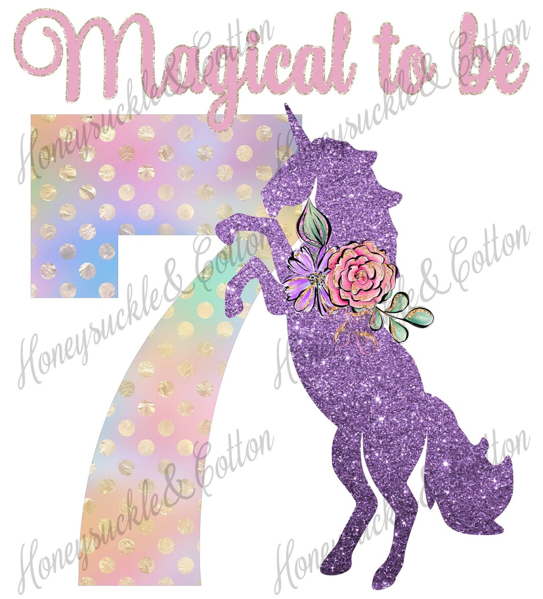 Magical to Be 7, Seven Year Old, Unicorn Birthday PNG - Etsy