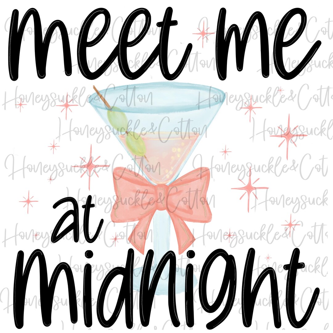 Meet Me at Midnight, New Year PNG - Etsy
