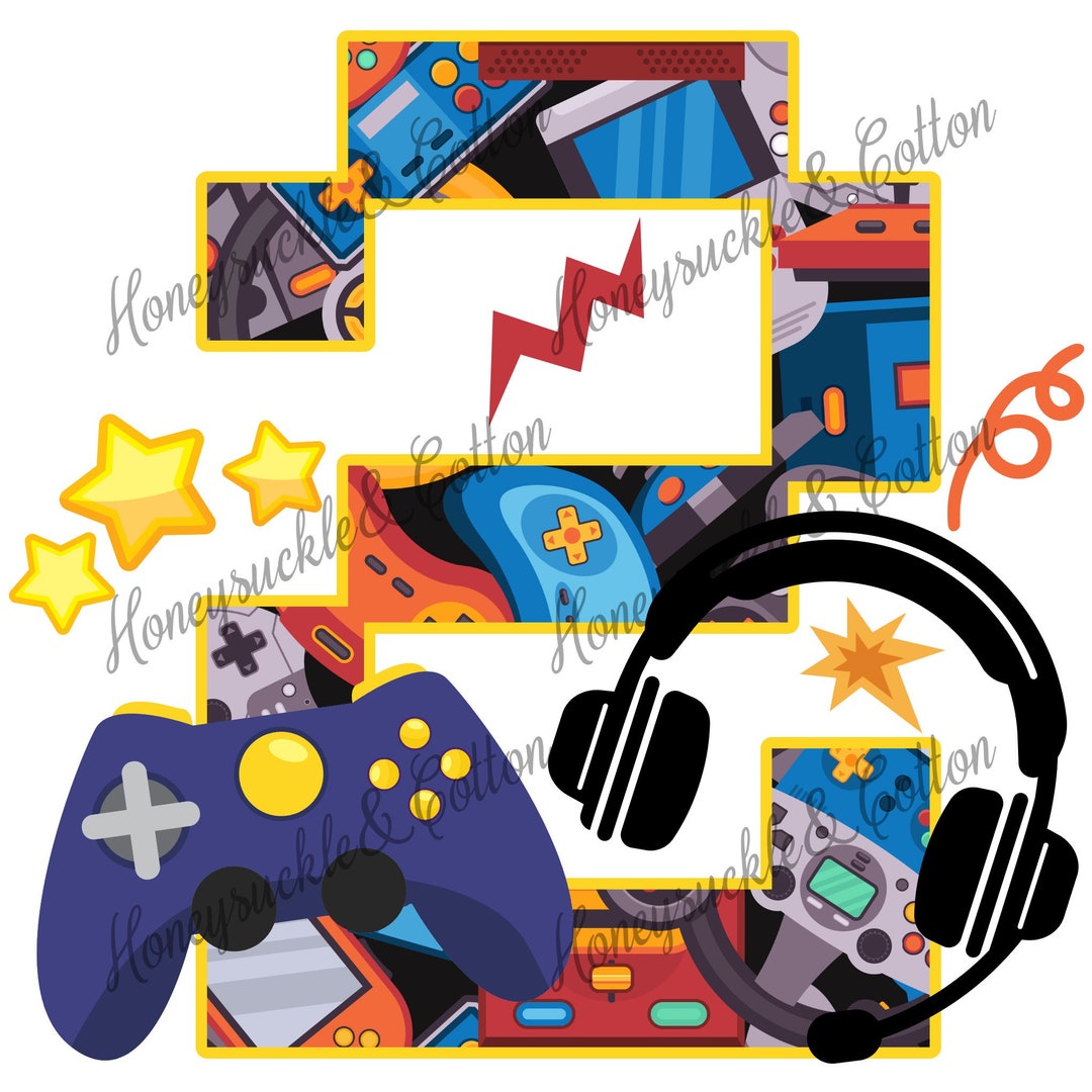 2nd Gaming Birthday, Gamer Birthday PNG - Etsy