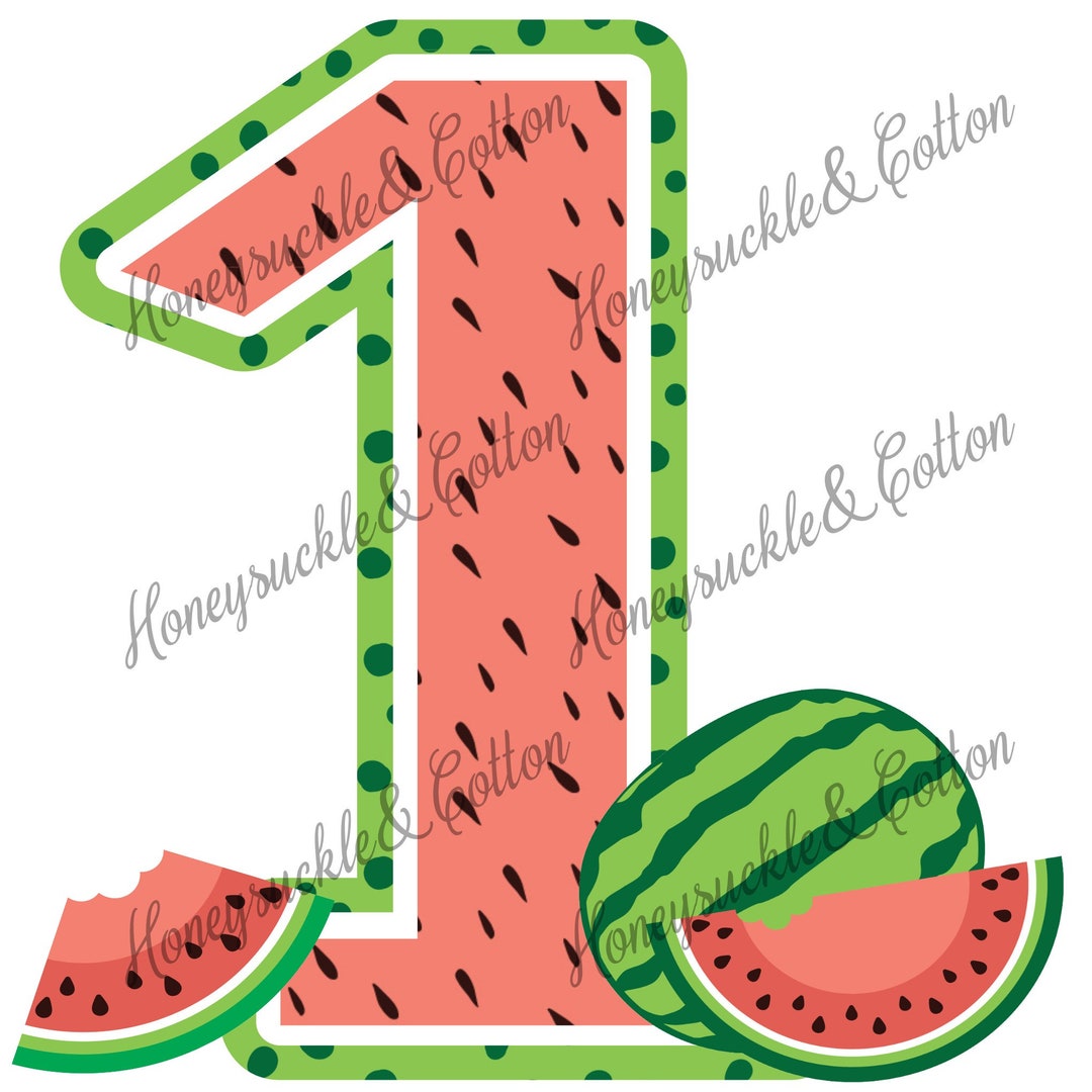 Watermelon 1st Birthday, Melon PNG - Etsy